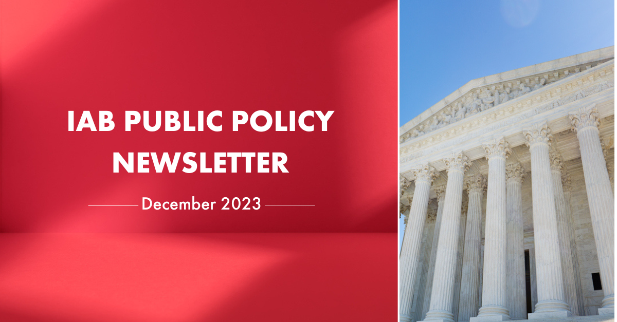 IAB - IAB Public Policy Newsletter - December 2023